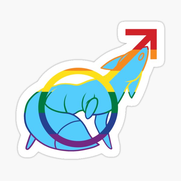 "Gender Fox Male" Sticker for Sale by tunrae | Redbubble