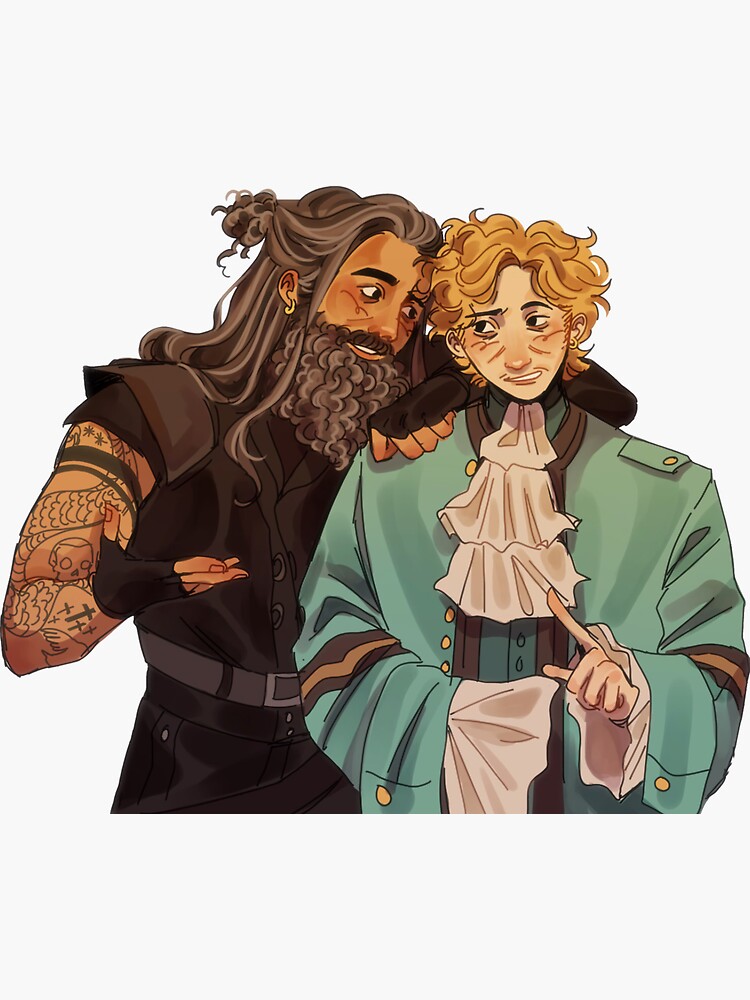 "Our flag means death Ed & Stede Bonnet " Sticker by EmilyHughesF4 ...