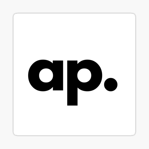 "AP LOGO" Sticker by apraw | Redbubble