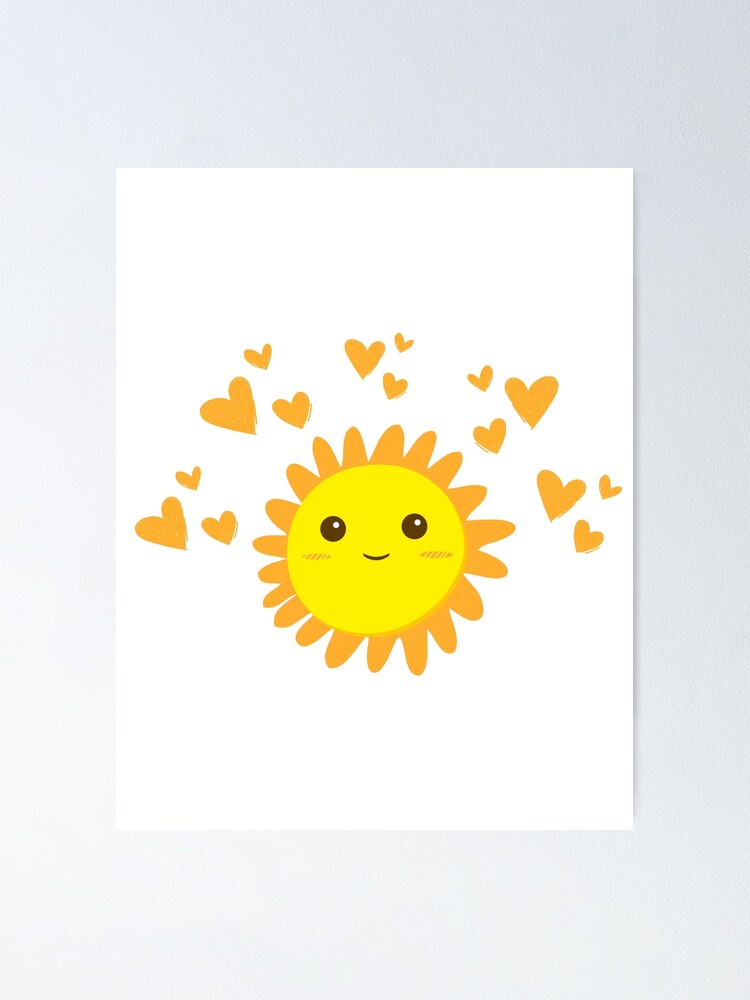 "Happy Sun-Cute, Happy" Poster for Sale by JYooTaki | Redbubble