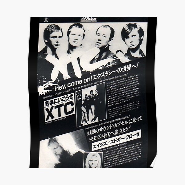 "Japanese XTC " Poster for Sale by FridayMoodd | Redbubble