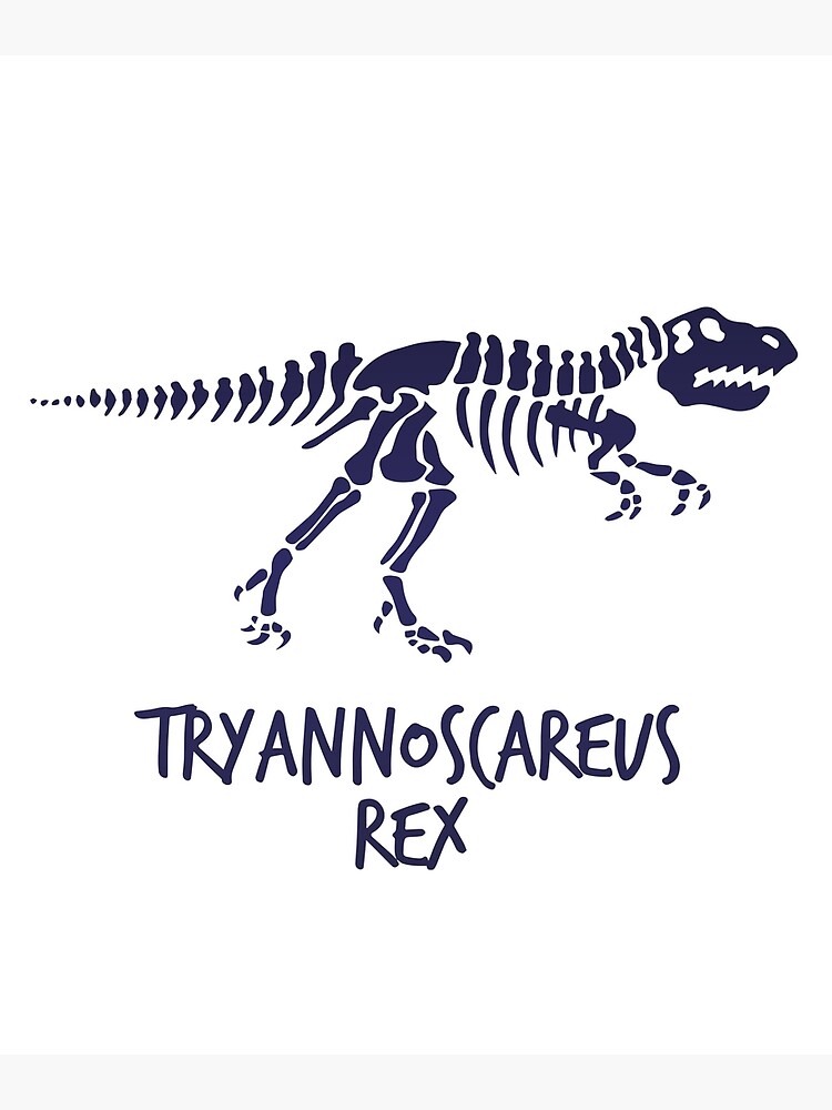 "T-Rex Design in navy blue color gradient" Poster for Sale by Cute ...