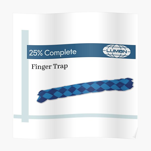 "Severance Lumon Perk Finger Trap" Poster by Stickerm4ni4 | Redbubble
