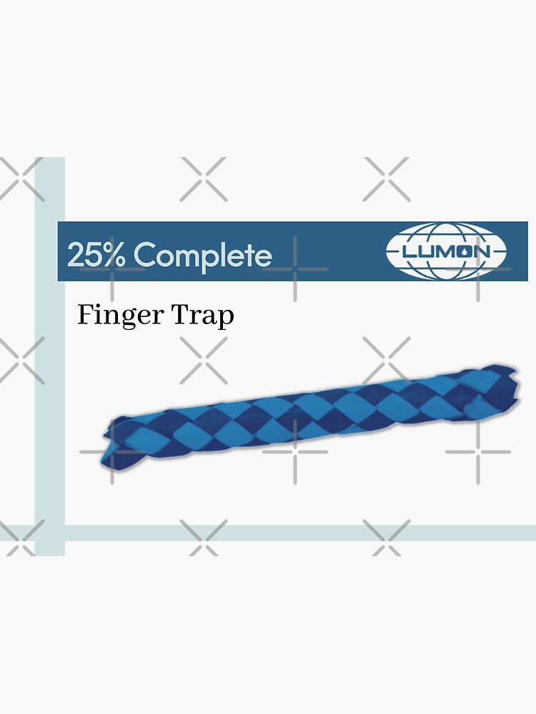 "Severance Lumon Perk Finger Trap" Sticker by Stickerm4ni4 | Redbubble