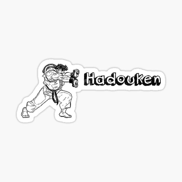 "Hadouken " Sticker by StacieWagn7932 | Redbubble