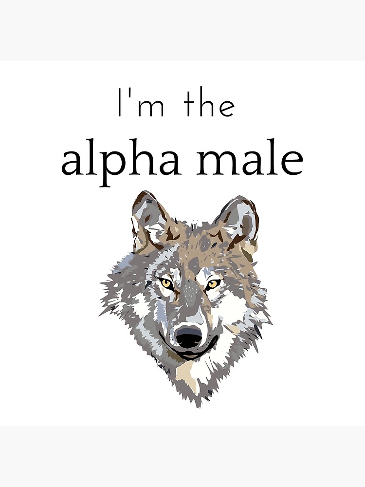 "Wolf-Alpha-Männchen" Poster von Wizar311 | Redbubble