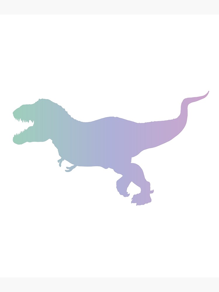 "T-Rex in green and purple color gradient" Poster for Sale by Cute ...