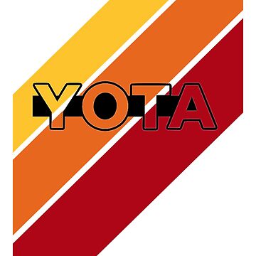 "Yota Stripes retro style " Sticker for Sale by OverlandSwags | Redbubble