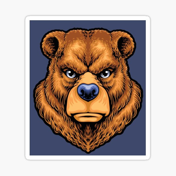 "Train Insane Angry Bear" Sticker by TNT-Sport | Redbubble