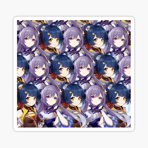 "Keqing/Mao Xiangling" Sticker by raybound420 | Redbubble