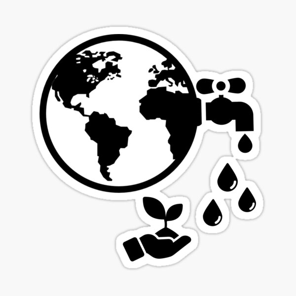"Save water" Sticker by gopal012 | Redbubble