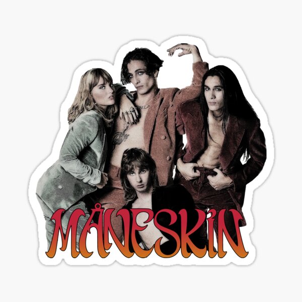 "Maneskin - måneskin " Sticker by RayxStuff | Redbubble