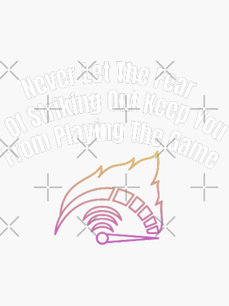 Pegatina « nunca dejes que tu miedo a poncharte te impida jugar el ...