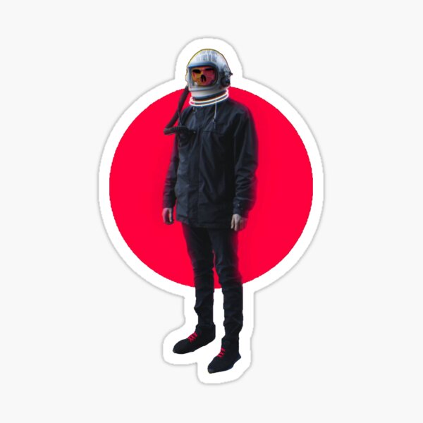 "Astronaut Skull" Sticker by Sretensshop | Redbubble