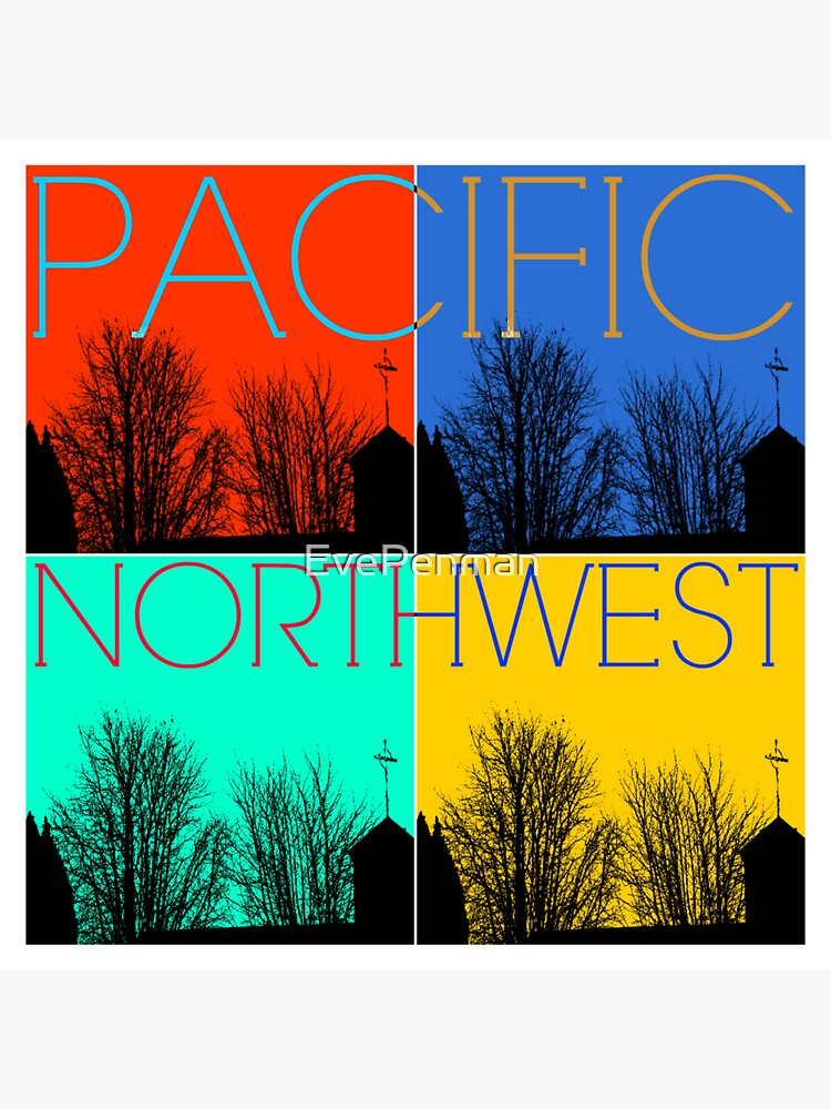 "Pacific Northwest Color Grid" Sticker for Sale by EvePenman | Redbubble