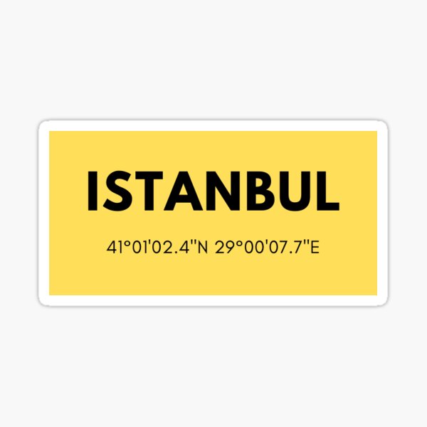 "Istanbul Favorite City Turkey" Sticker for Sale by StadtKarte | Redbubble