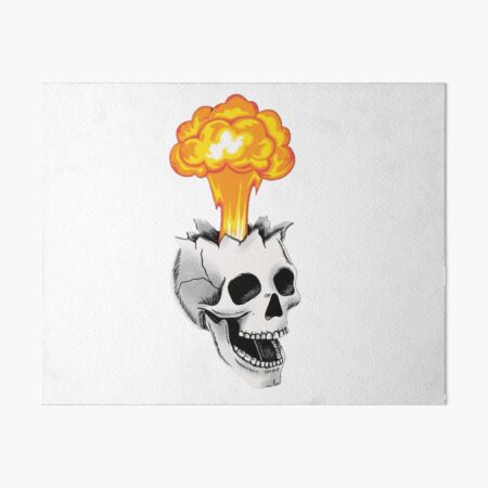 "Skull Explosion" Art Board Print by Sretensshop | Redbubble