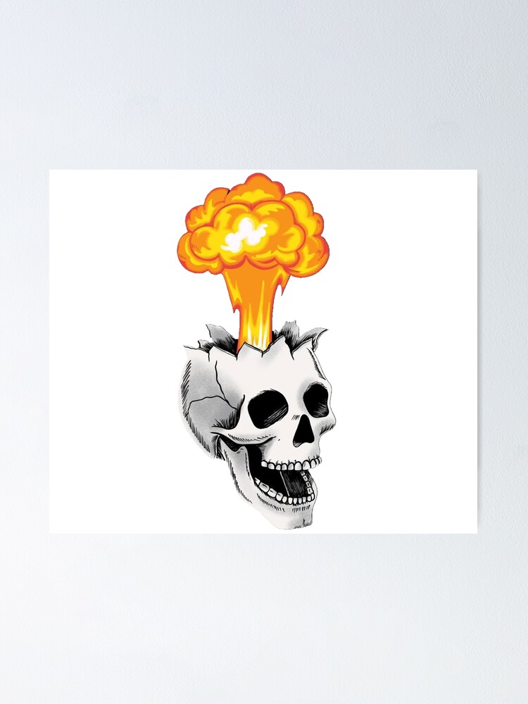 "Skull Explosion" Poster for Sale by Sretensshop | Redbubble