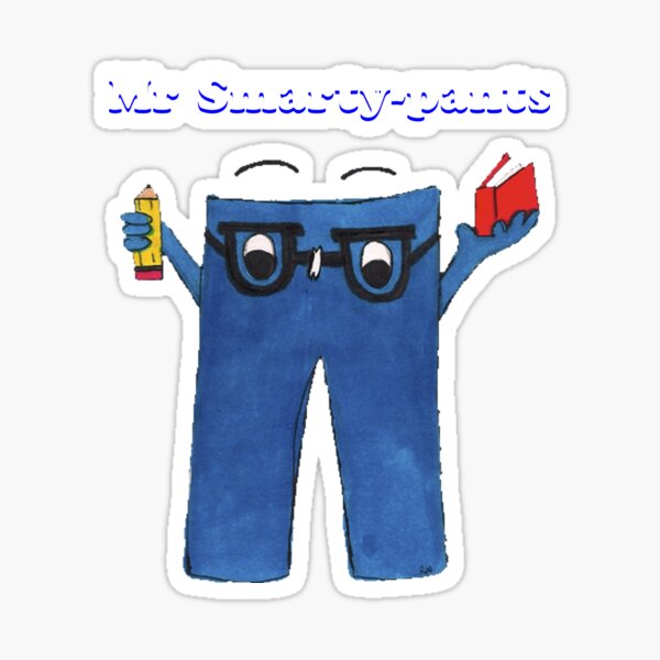 "Mr Smarty-pants" Sticker for Sale by BHSGraphics | Redbubble