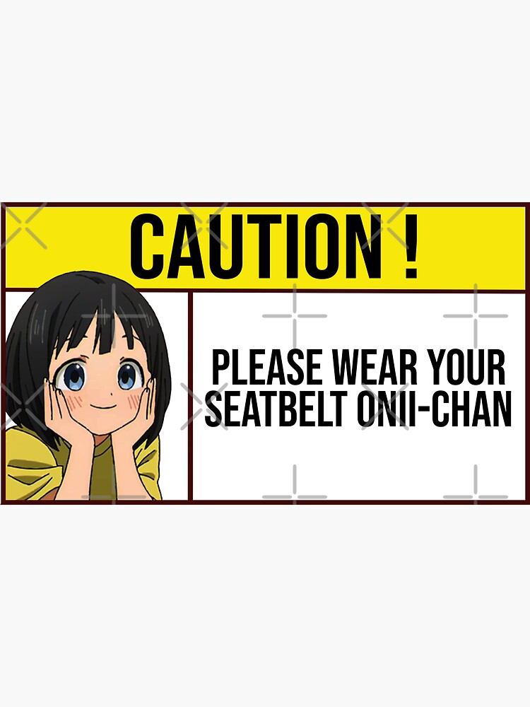 "cute kao caution sign" Sticker by Semzig | Redbubble
