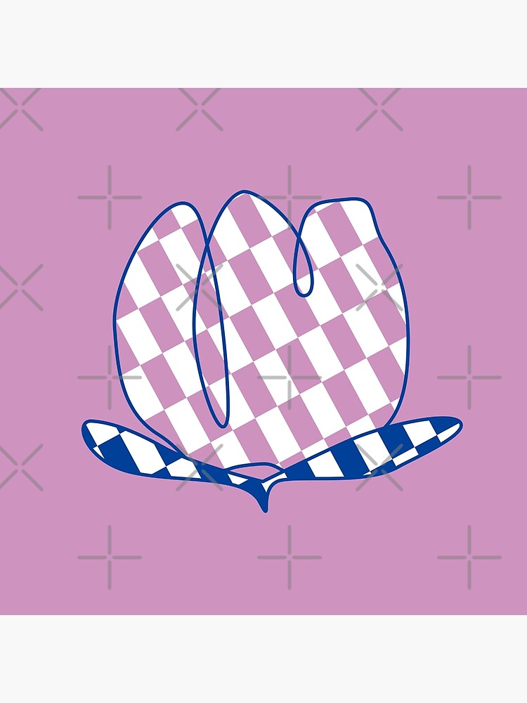 "Plaid tulips with pinkish purple undertones" Poster for Sale by kanru | Redbubble