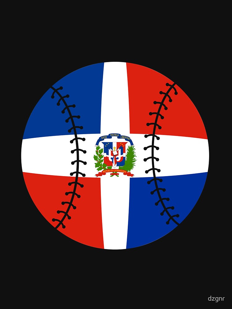 "Dominican Republic Baseball Flag" T-shirt by dzgnr | Redbubble