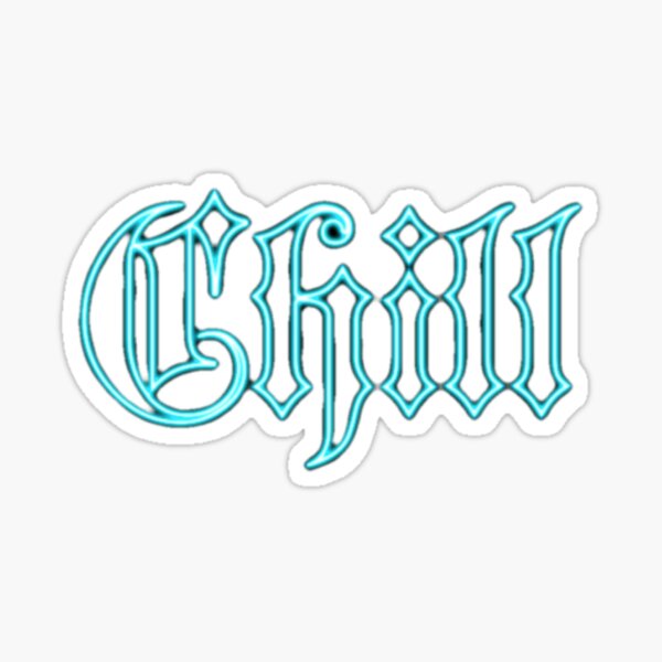 "neon inscription" Sticker by Iyrik | Redbubble