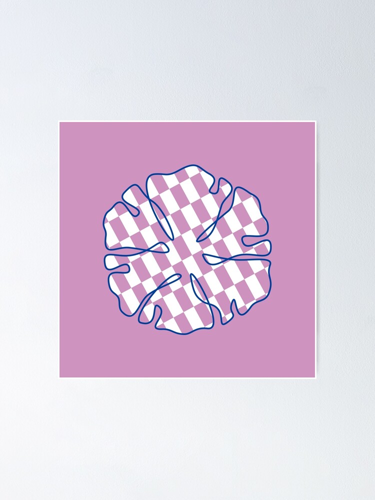 "Plaid petal with pinkish purple undertones" Poster for Sale by kanru | Redbubble