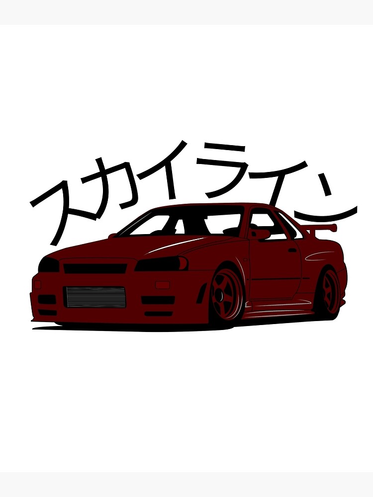 "Nissan Skyline GTR 34" Poster for Sale by GruciiPH | Redbubble