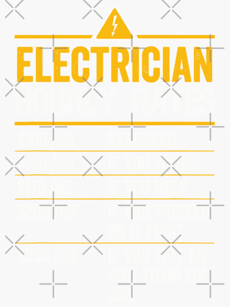 "electrician funny quotes gift" Sticker by BrennaEirlys | Redbubble