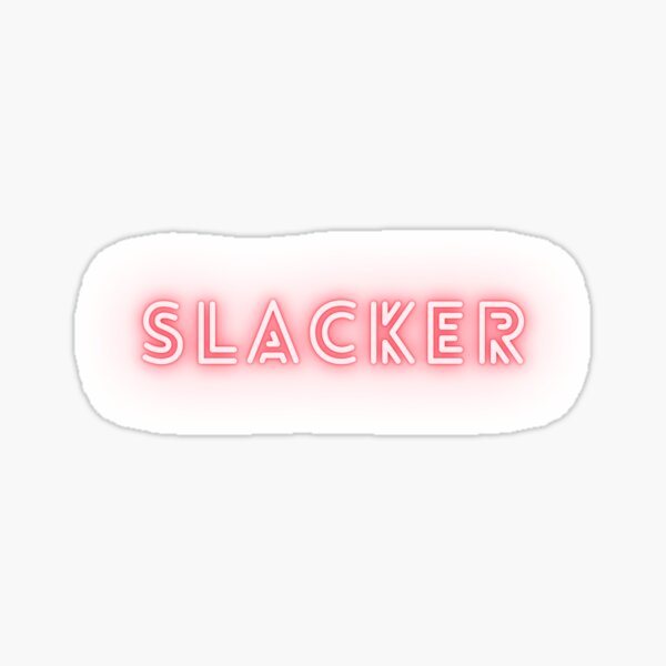 "Slacker Word Designs" Sticker by x-inc | Redbubble
