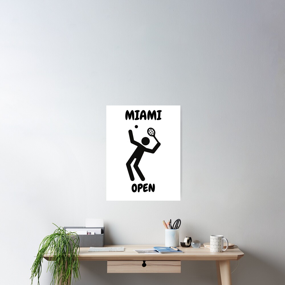 "Miami Open" Poster by ArtistsZone | Redbubble