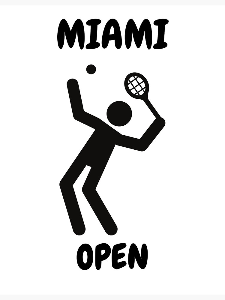 "Miami Open" Poster by ArtistsZone | Redbubble