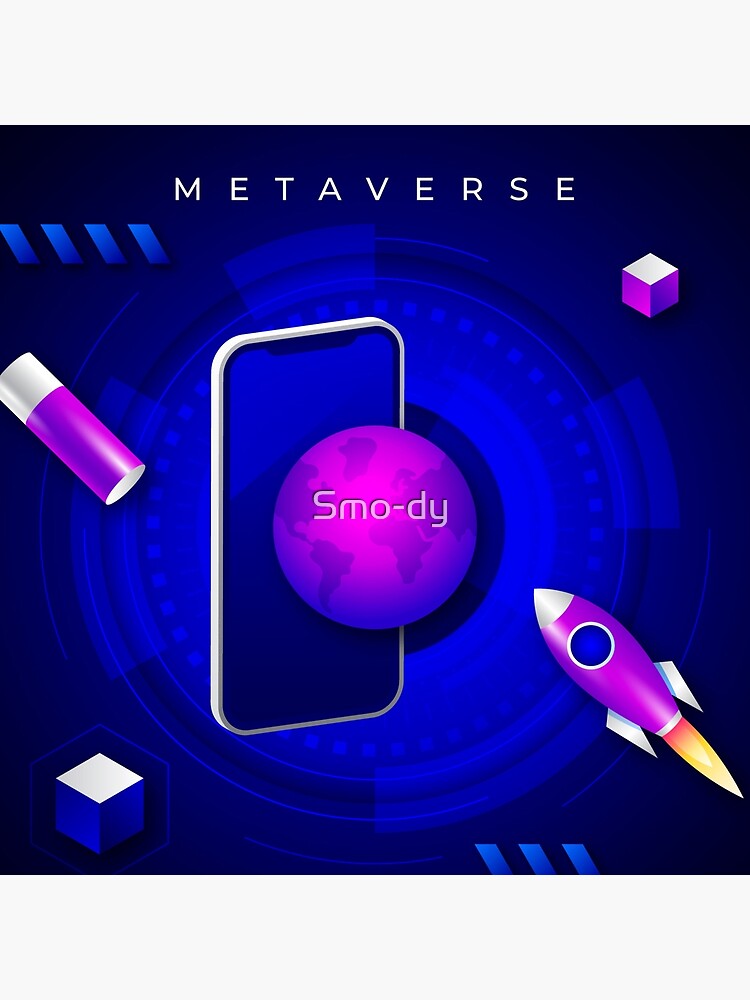 "The new world is metaverse, illustration" Poster for Sale by Smo-dy ...