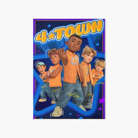 "4 town | four town | turning red" Art Board Print by Axton1 | Redbubble