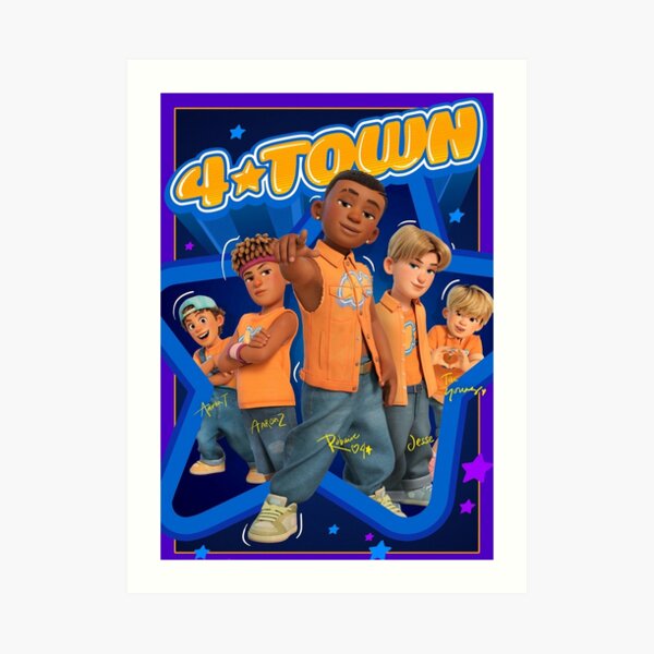 "4 town | four town | turning red" Art Print for Sale by Axton1 | Redbubble