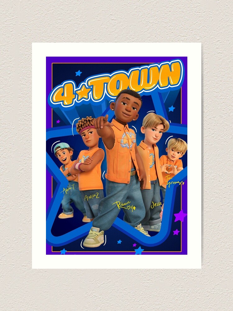 "4 town | four town | turning red" Art Print for Sale by Axton1 | Redbubble