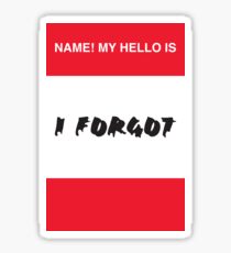 Funny Hello My Name: Stickers | Redbubble