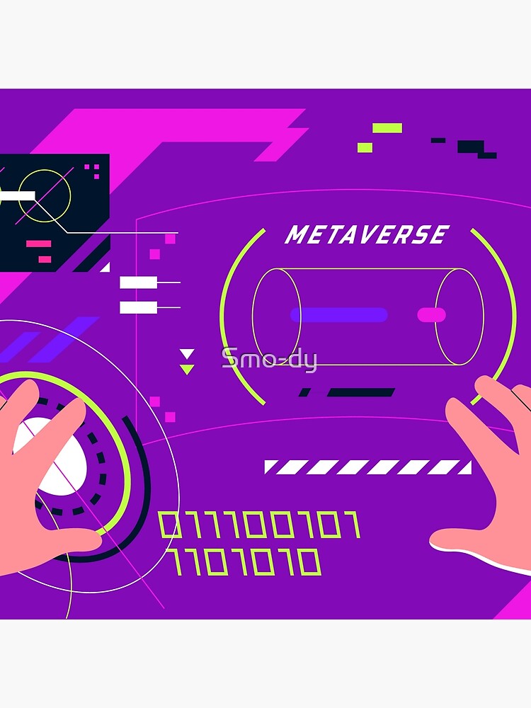 "The future is metaverse purple abstract" Poster for Sale by Smo-dy ...