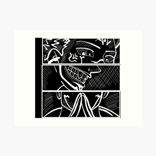 "SUKUNA MANGA FACE - Anime Jujutsu Kaisen" Art Print for Sale by ...