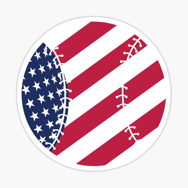 "USA Baseball Flag" Sticker for Sale by dzgnr | Redbubble