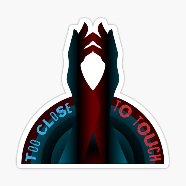"Hands Too close to touch" Sticker by Raju-Creative | Redbubble