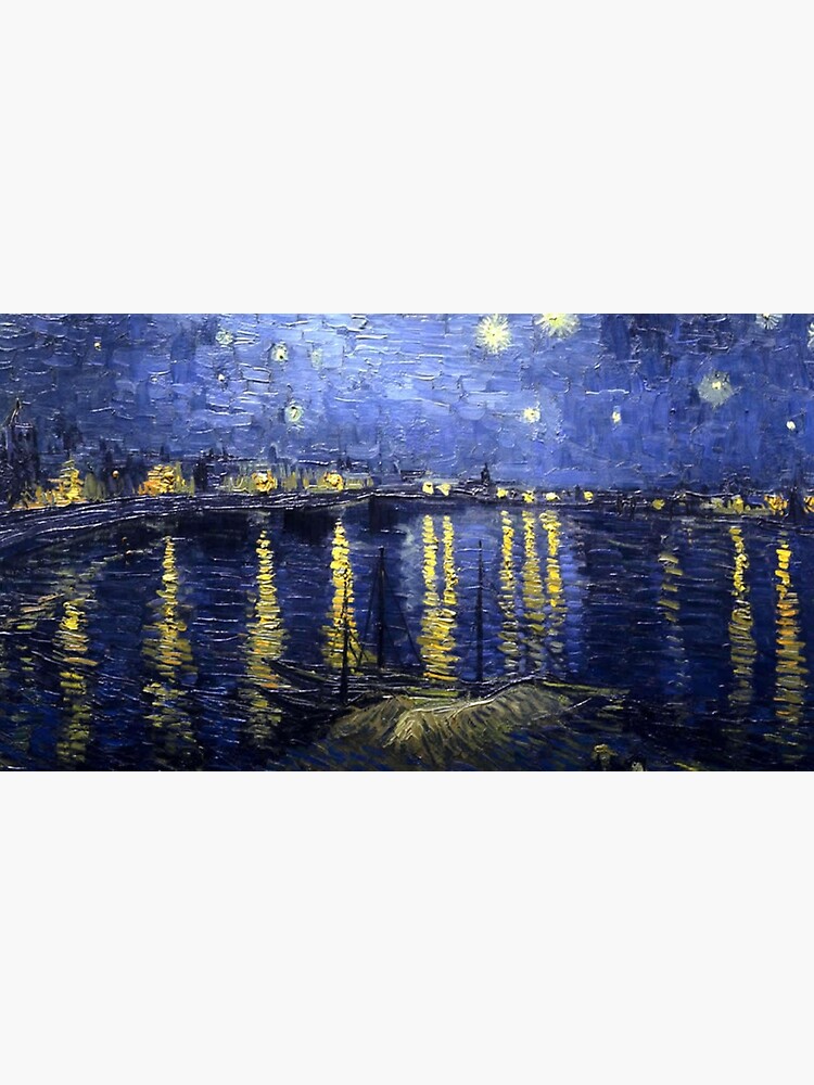 Starry Night over the Rhone - Vincent van Gogh Premium Matte Vertical ...