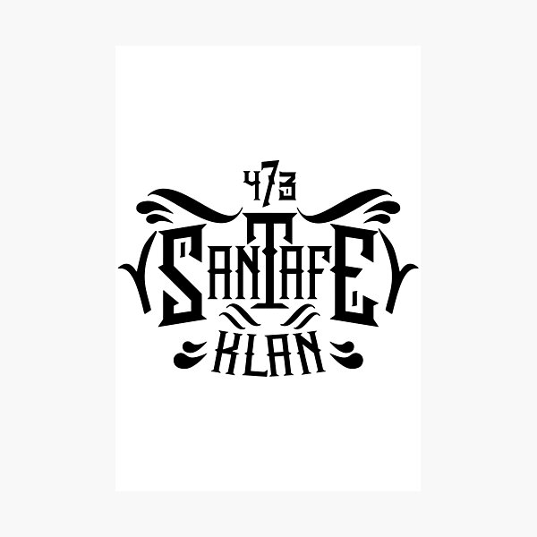 "Santa Fe Klan Merch Santa Fe Klan Logo" Photographic Print for Sale by ...