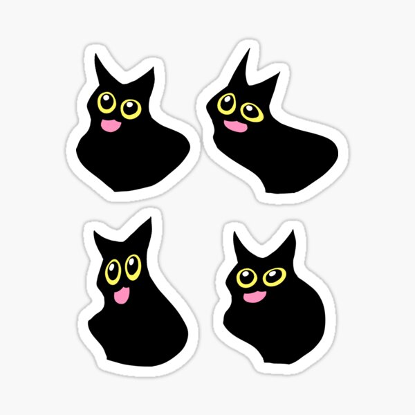 "Scrunched Cats - Void Blep Set #1" Sticker for Sale by TheCatHive ...