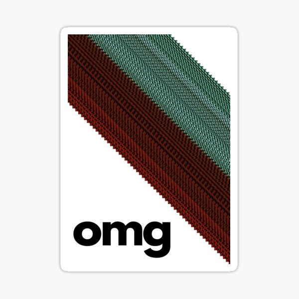 "OMG" Sticker by apraw | Redbubble