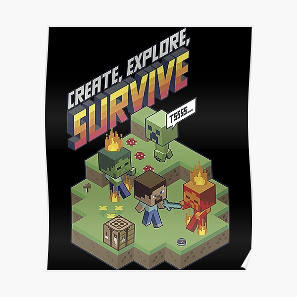 "Minecraft" Poster for Sale by archemuonge | Redbubble