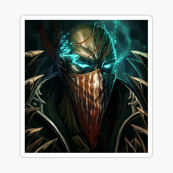 "Pyke Portrait" Sticker by DePietro-Draws | Redbubble