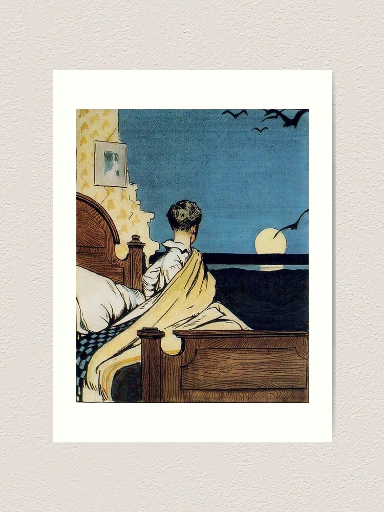 "Boy and Moon by Edward Hopper" Art Print for Sale by AestheticsXarts ...