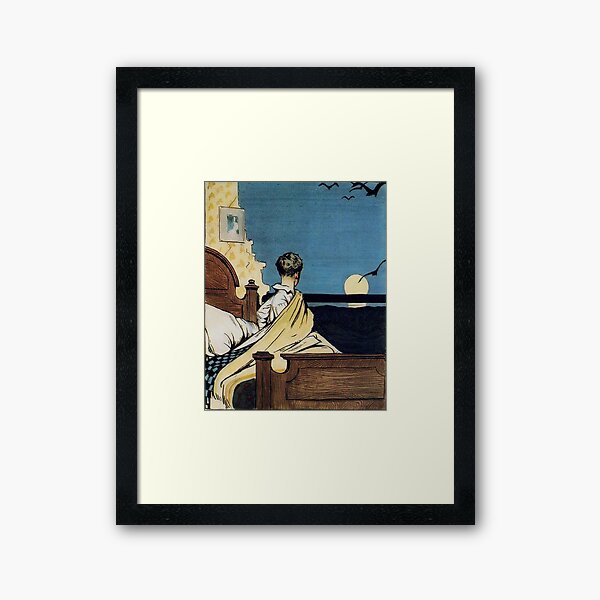 "Boy and Moon by Edward Hopper" Framed Art Print for Sale by ...